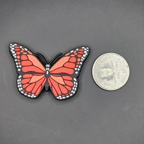 CROCS | Accessories | 55 Red Butterfly Croc Charm | Poshmark